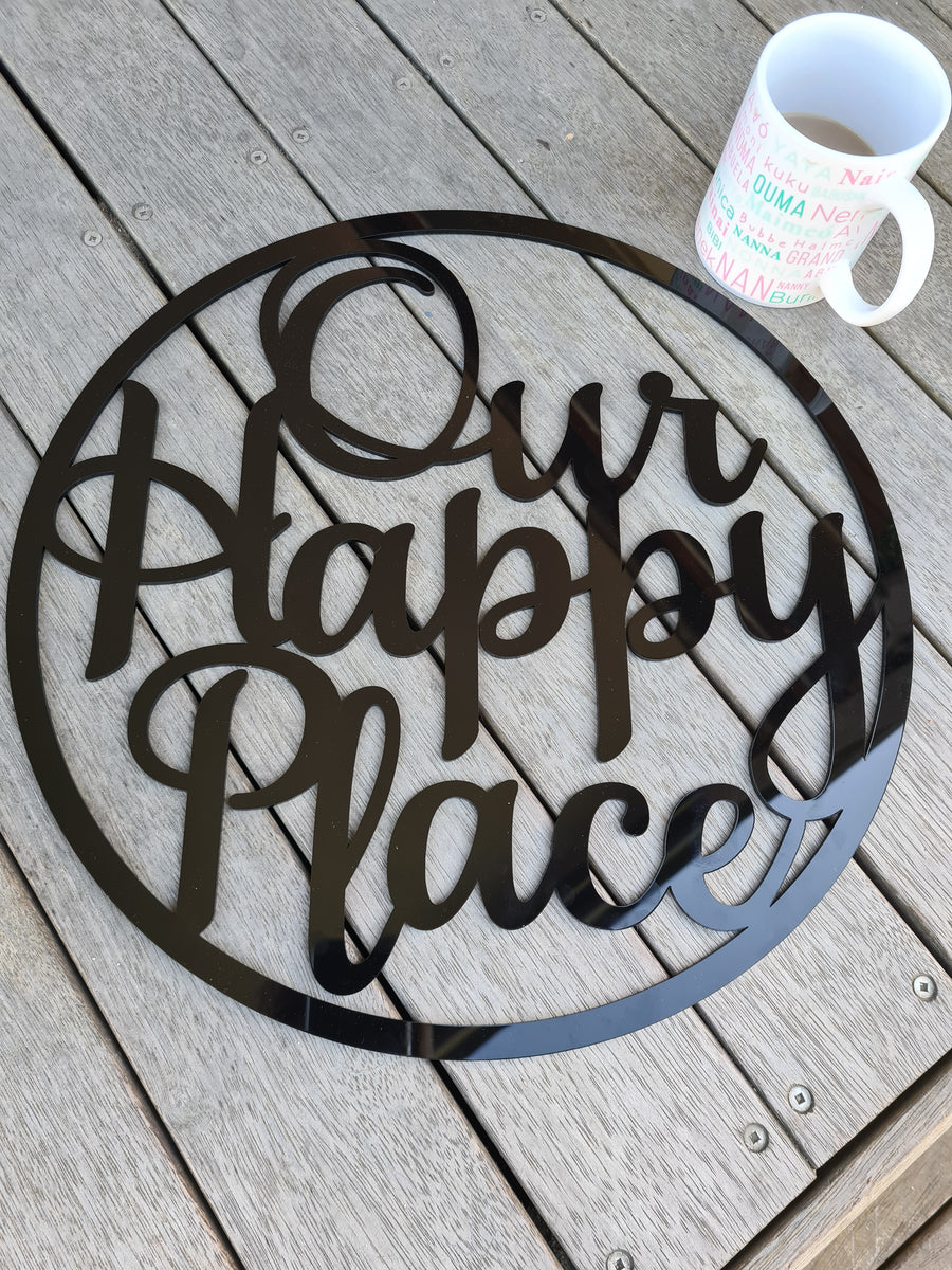 Wall Decor - Wooden Hoop Signage | 40 - 45mm – Mist Designs