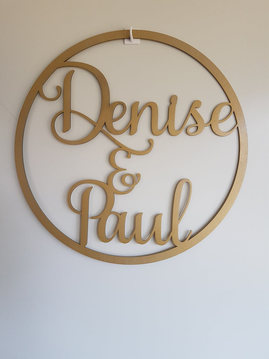 Wall Decor - Wooden Hoop Signage | 40 - 45mm – Mist Designs