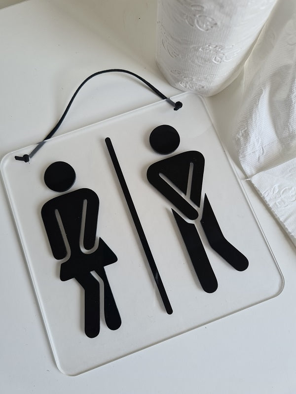 Toilet / Restroom Sign - Square – Mist Designs